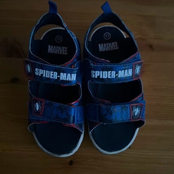 Shoes | Marvel Spiderman Sandals Velcro Closuresize 11 | Poshmark